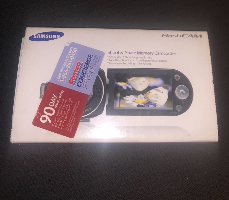 NEW Samsung SMX-F33 Flash Media Camcorder BLACK | eBay