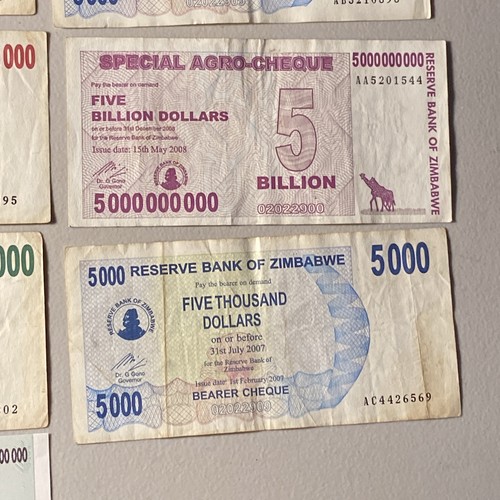 Assorted Zimbabwe Note Lot of 22 #380 | eBay