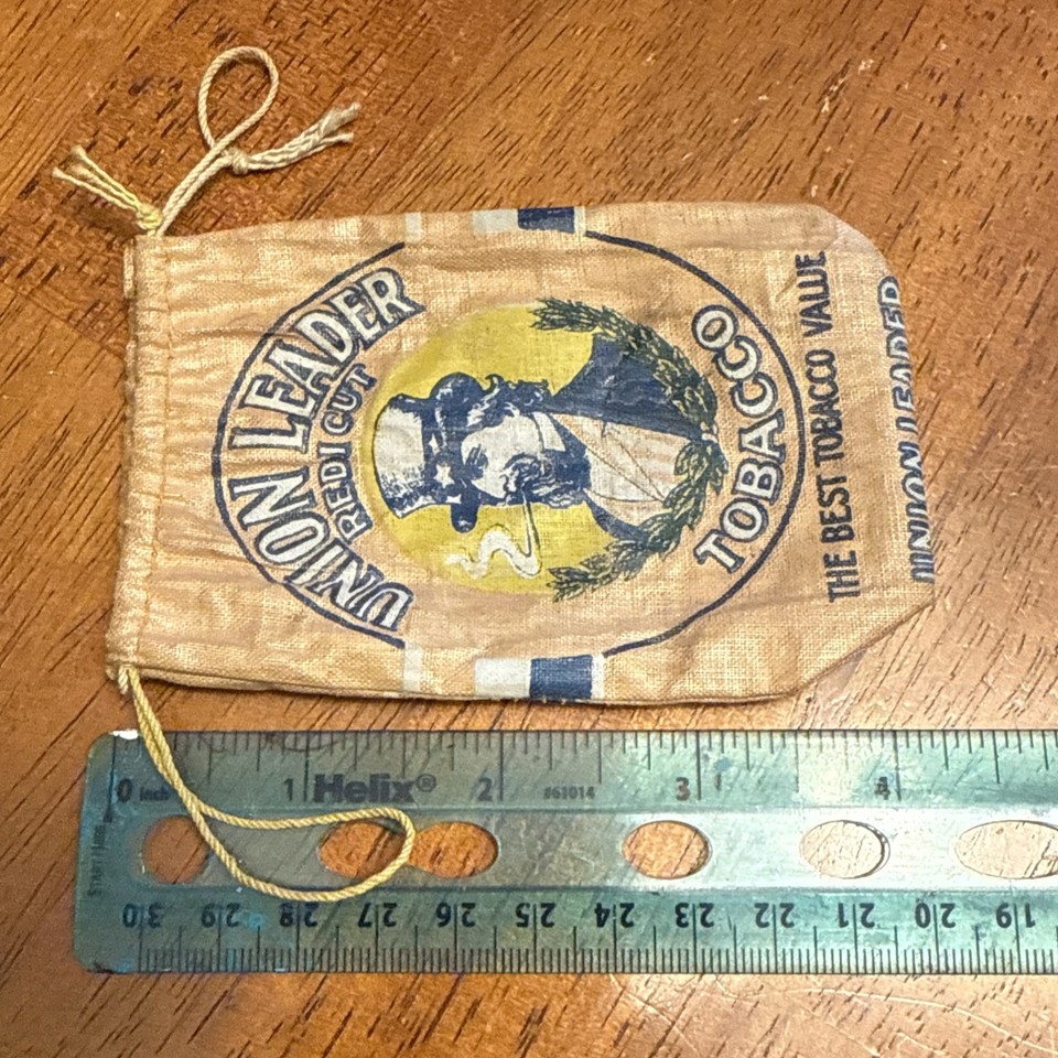 VINTAGE ADVERTISING Tobacco Pouch Empty Uncle Sam Union Leader NJ | eBay