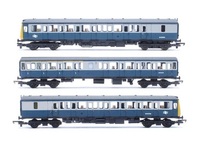 LIMA 'OO' GAUGE L149810 3-CAR BR BLUE/GREY CLASS 117/2 DMU LOCOMOTIVE ...