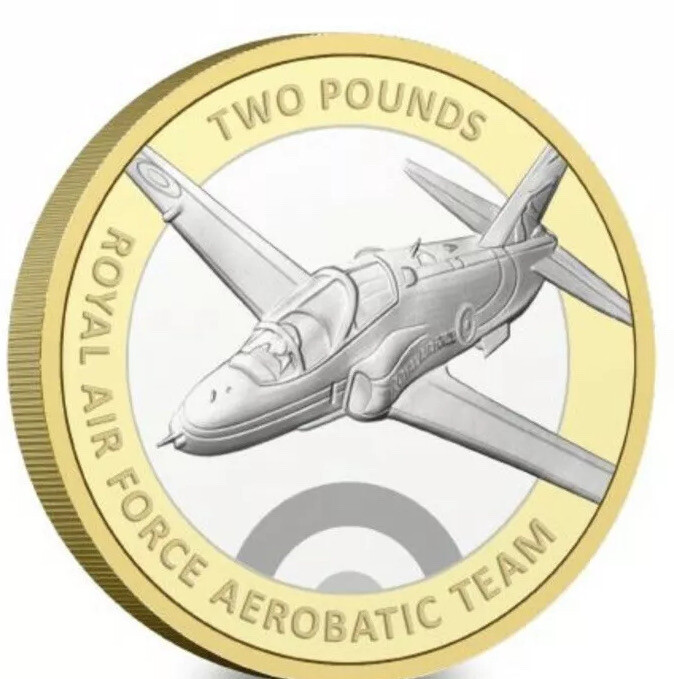 2019 Bailiwick of Jersey Red Arrows £2 Two Pound Coin Brilliant ...