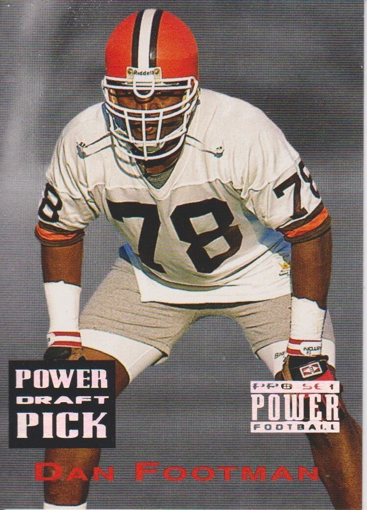 1993 Pro Set Power Draft Picks #PDP50 Dan Footman RC (Browns) | eBay