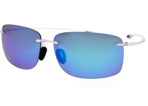 Maui Jim Hema B443-05CM Crystal Matte Frame / Blue Hawaii Polarized ...