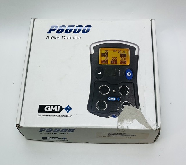 GMI PS500 61368 5- Gas Monitor CO LEL H2S O2 VOC (LD NiMH Pump ...