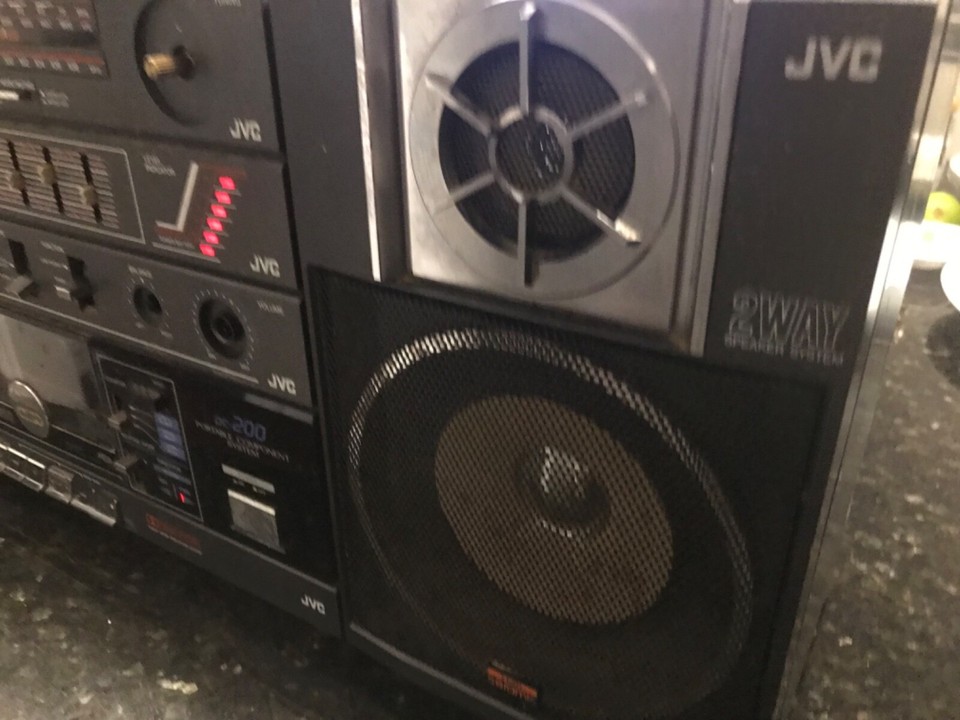 Rare 1980's Vintage JVC PC-200C Ghetto Blaster Boombox AM/FM Cassette ...
