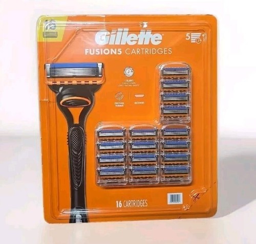 16 Gillette Fusion 5 Mens 5 Blade Razor Refill Cartridges | eBay