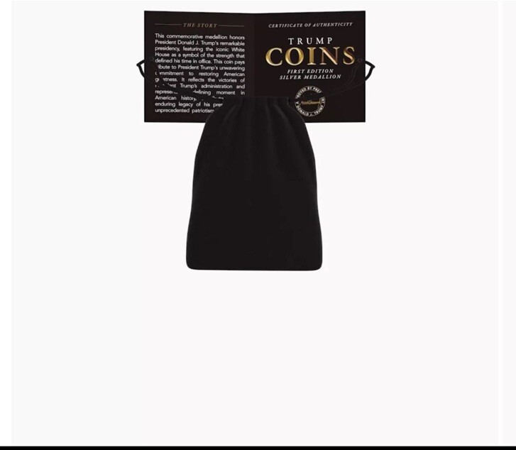 PRESIDENT TRUMP FIRST EDITION SILVER MEDALLION trump coin 2024 Official ...