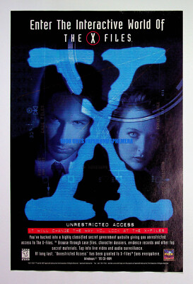 The X-Files Fox Interactive 1998 PC Game Trade Print Magazine Ad Poster ...