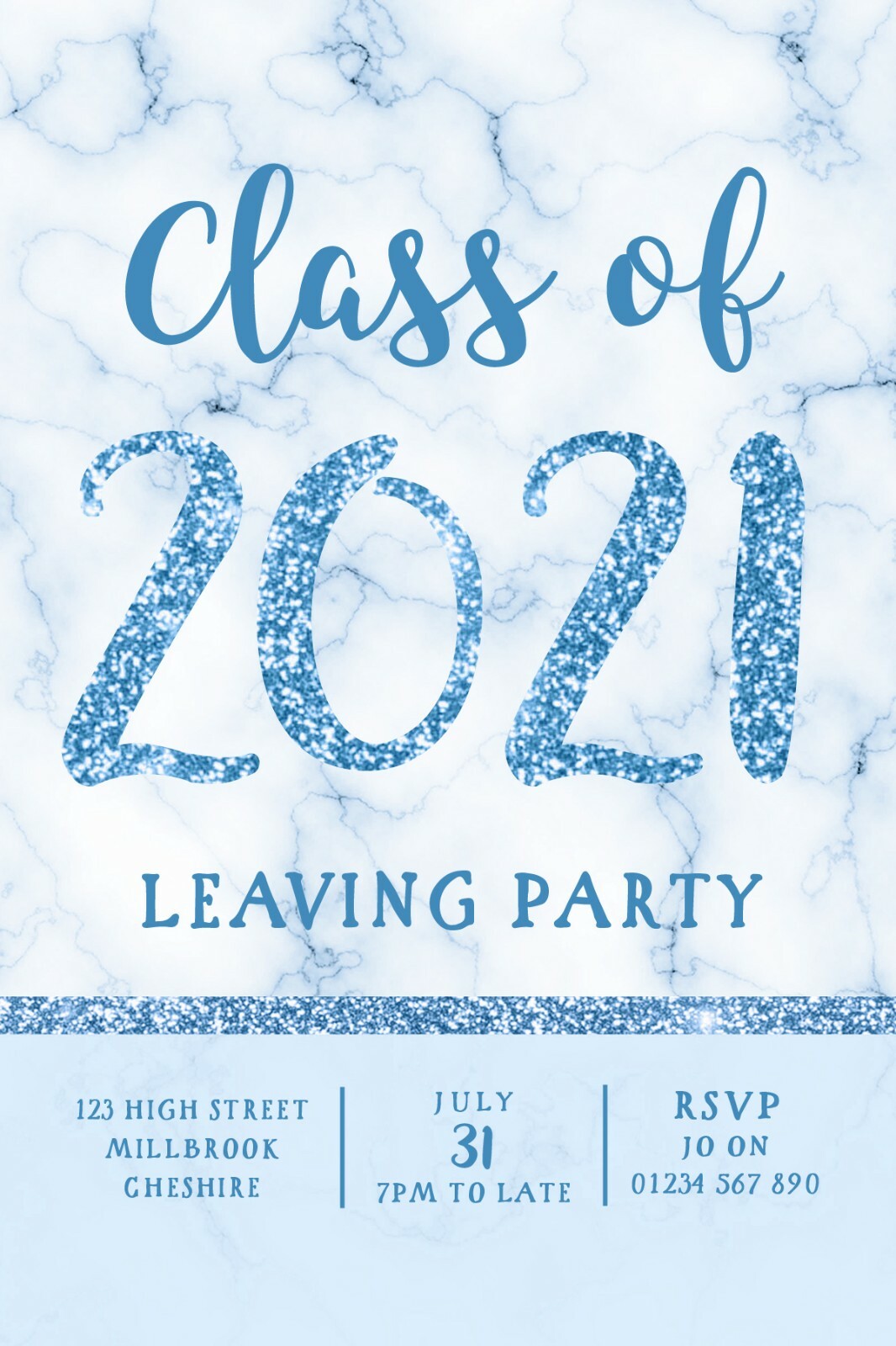 Graduation Prom Leavers Invitations -Personalised Party Invitations ...