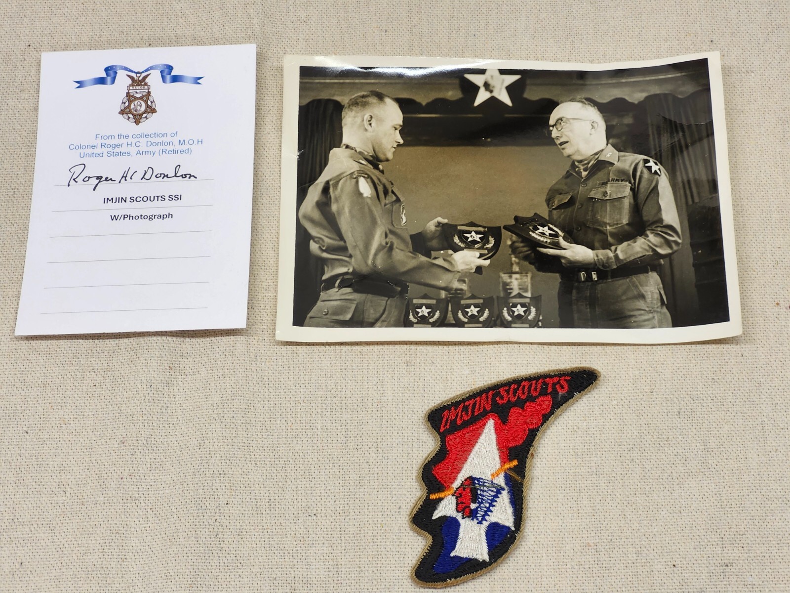 Colonel Roger Donlon Medal of Honor - IMJIN SCOUTS SSI | eBay