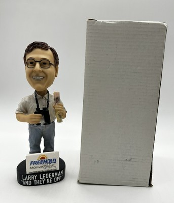Vintage Larry Lederman Freehold Raceway Horse Announcer Bobble Head | eBay