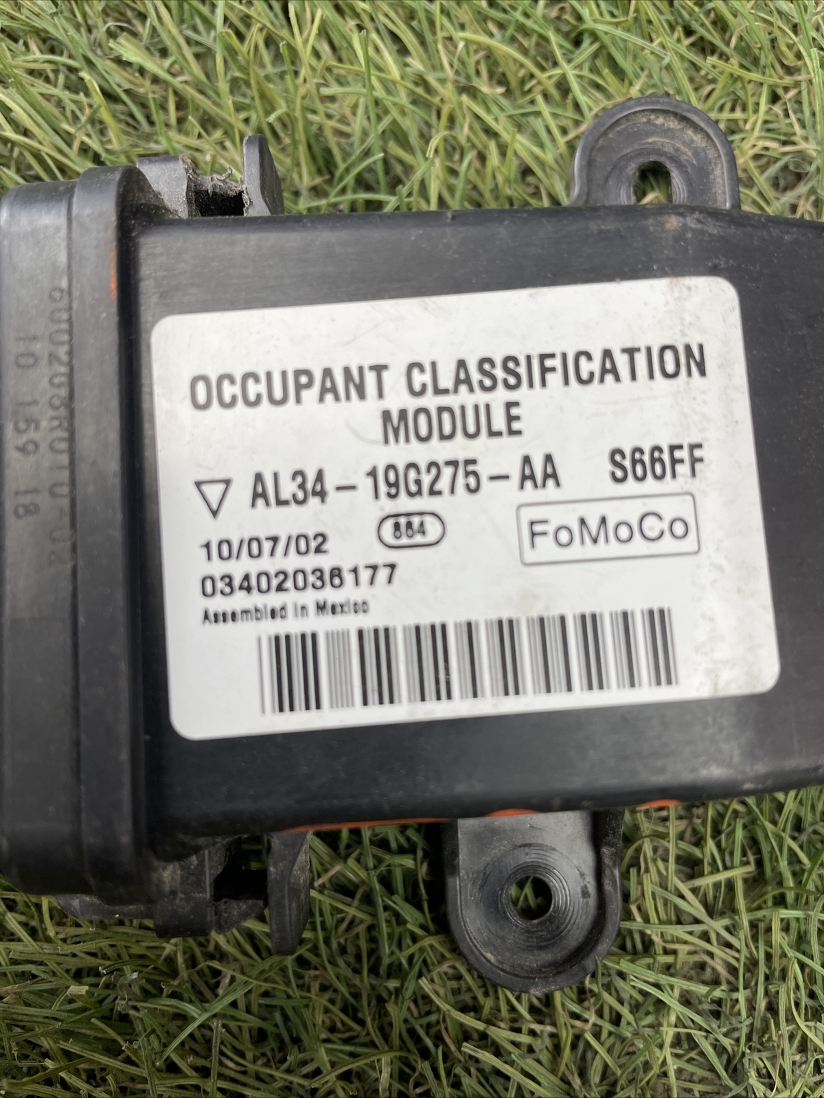 2010 FORD F-150 FRONT PASSENGER SEAT OCCUPANT CONTROL MODULE AL34 ...