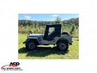 Canvas Half Cabin Soft Top with Frame & Door Frame For Willys Jeep CJ2A ...