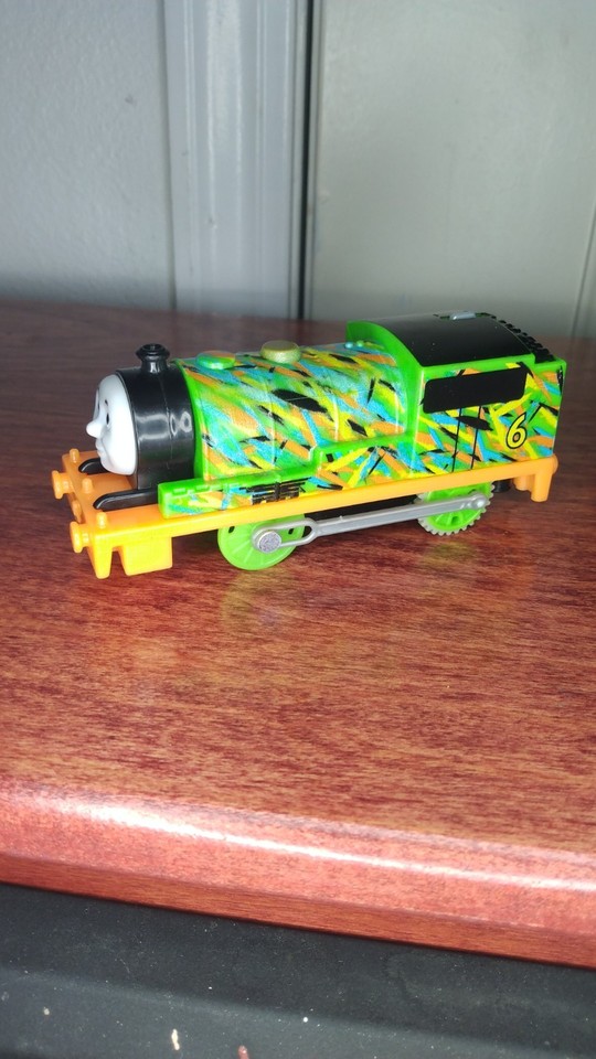 Thomas & Friends Trackmaster Hyper Glow N Dark Percy Motorized Train ...