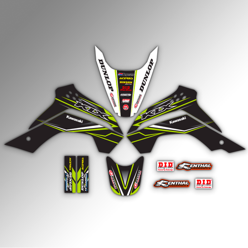 2008 - 2018 KAWASAKI KLX 140 KLX140 MOTOCROSS GRAPHICS KIT SUPERCROSS ...