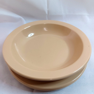 Dishes Dallas Ware Texas Ware 1 Bowl 2 Plates Tan Plastics Camper Cabin ...