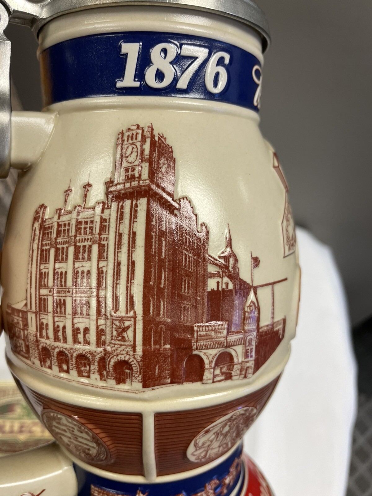 Budweiser 1876-2001 125th Anniversary Beer Stein w/ Box + COA CS496 | eBay