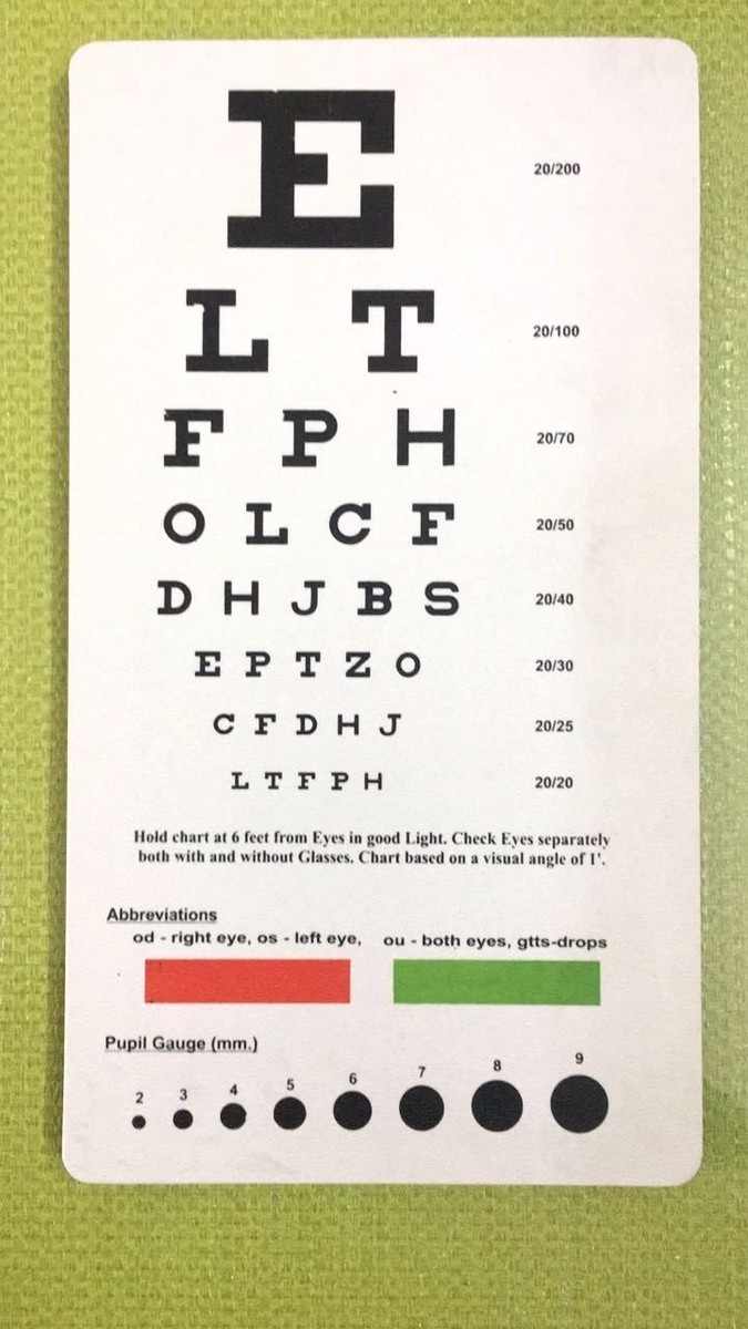 Rosenbaum Pocket Eye Chart Printable Free - Infoupdate.org