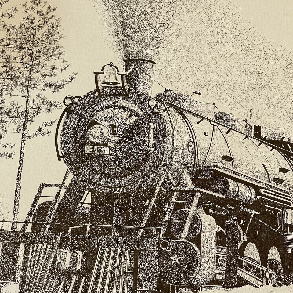 Locomotive Art, Steam Engine Train Art Poster Print ,1988, When I Grow ...