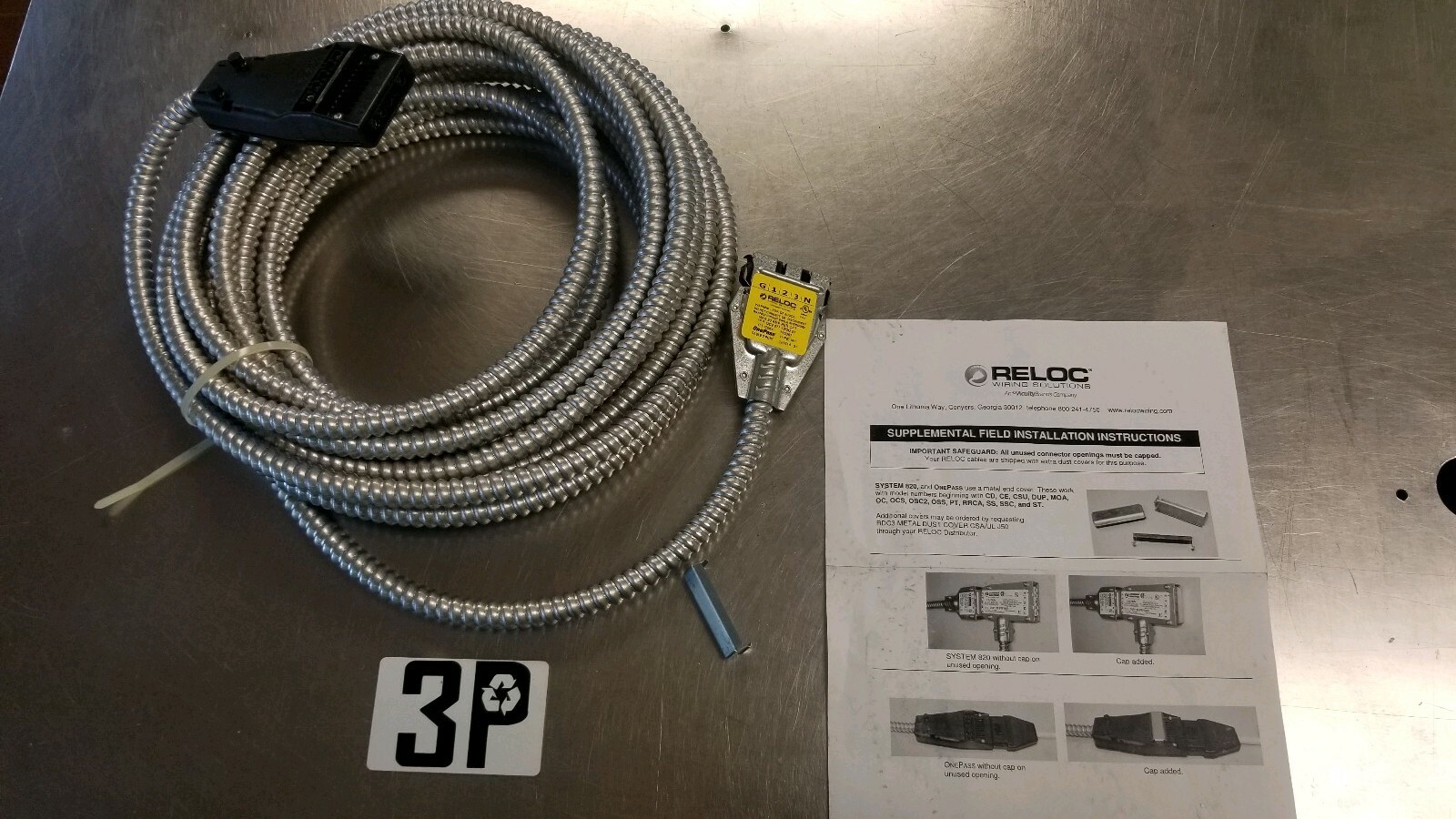 RELOC ONE PASS CABLE G123N 2PORT M3 QTY - 2 | eBay