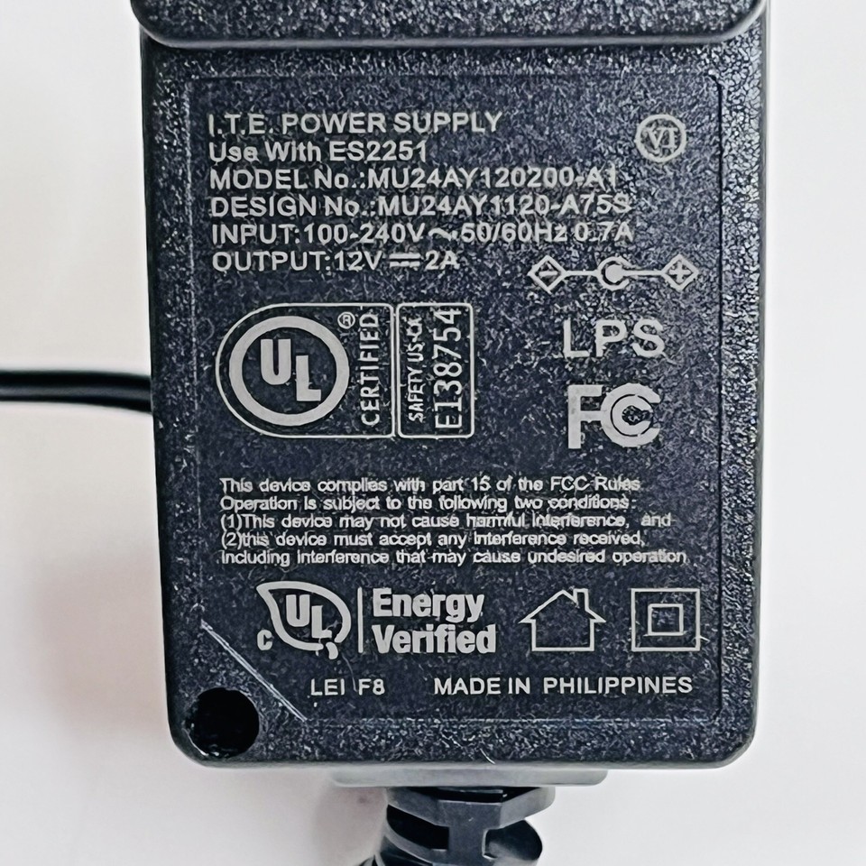 UL AC/DC 12V Power Supply Adapter Cord For TP-Link C7 AC1750 Wireless ...