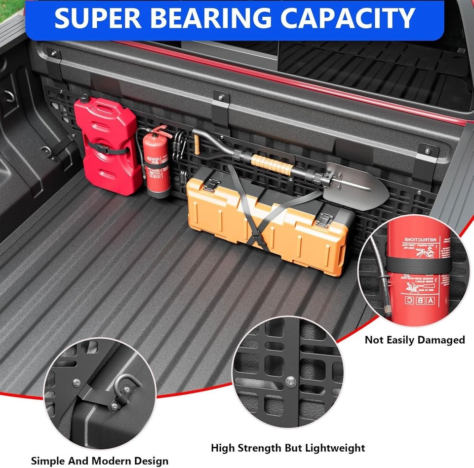 For 2023-25 Chevrolet Colorado GMC Canyon Front Bed Molle Panel Truck ...