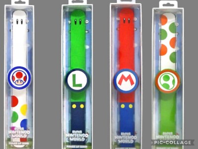 Mario Toad Luigi Yoshi power up band for super nintendo world universal ...