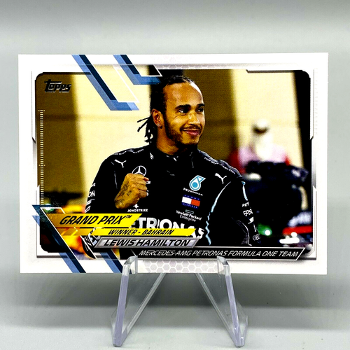 2021 Topps Formula 1 Lewis Hamilton Grand Prix Winner Bahrain Card #152 ...