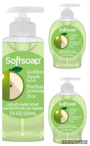 GOLDEN APPLE Softsoap Liquid Hand Soap in 3 7.5 Fluid Ounce Pump ...