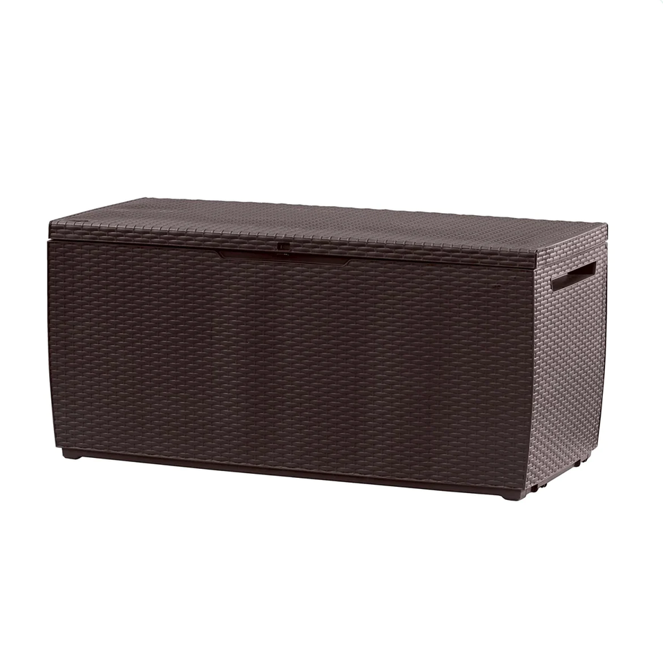 Keter Capri Deck Garden Storage Box 305 Litres Patio Outdoor - Wood ...