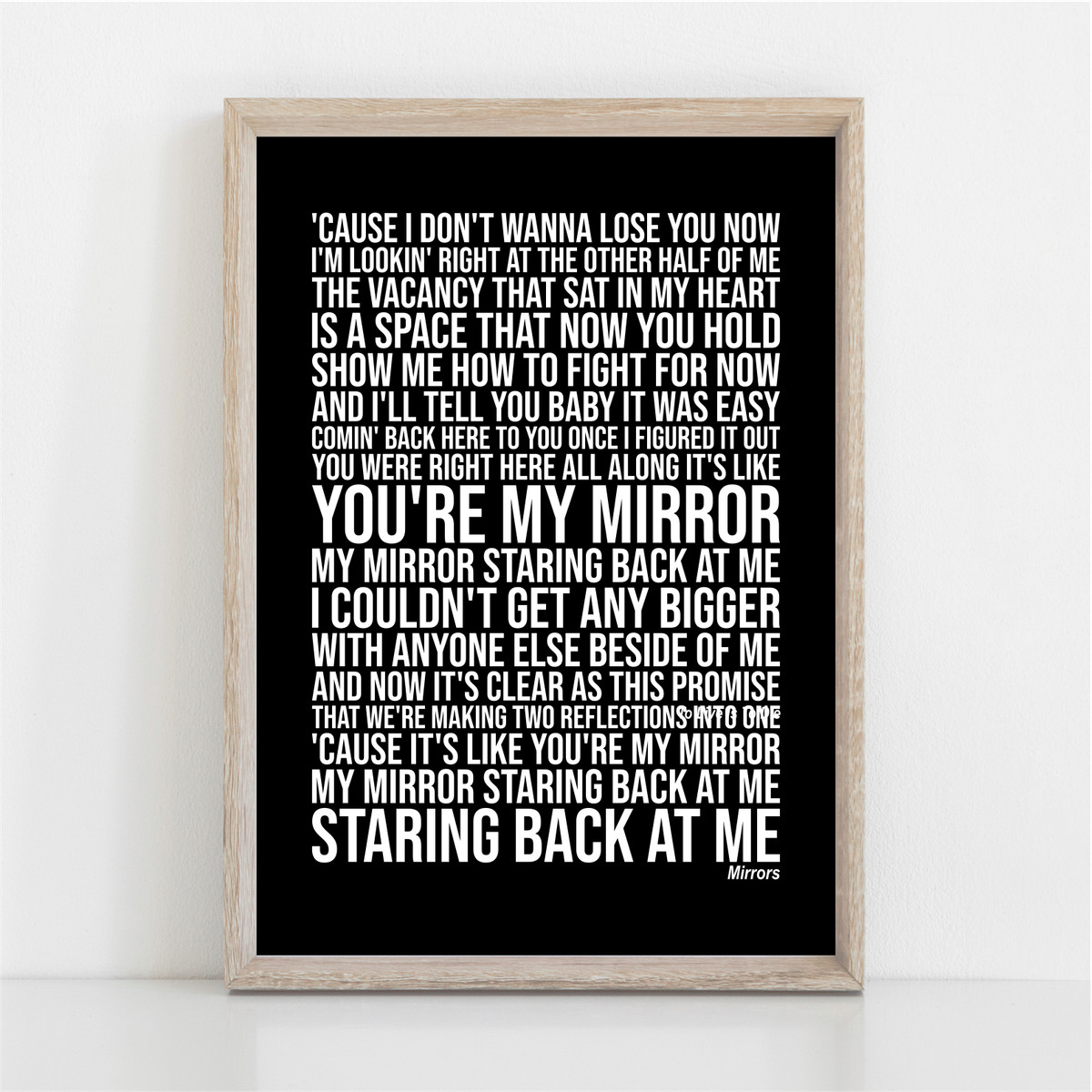Justin Timberlake Mirrors Lyrics