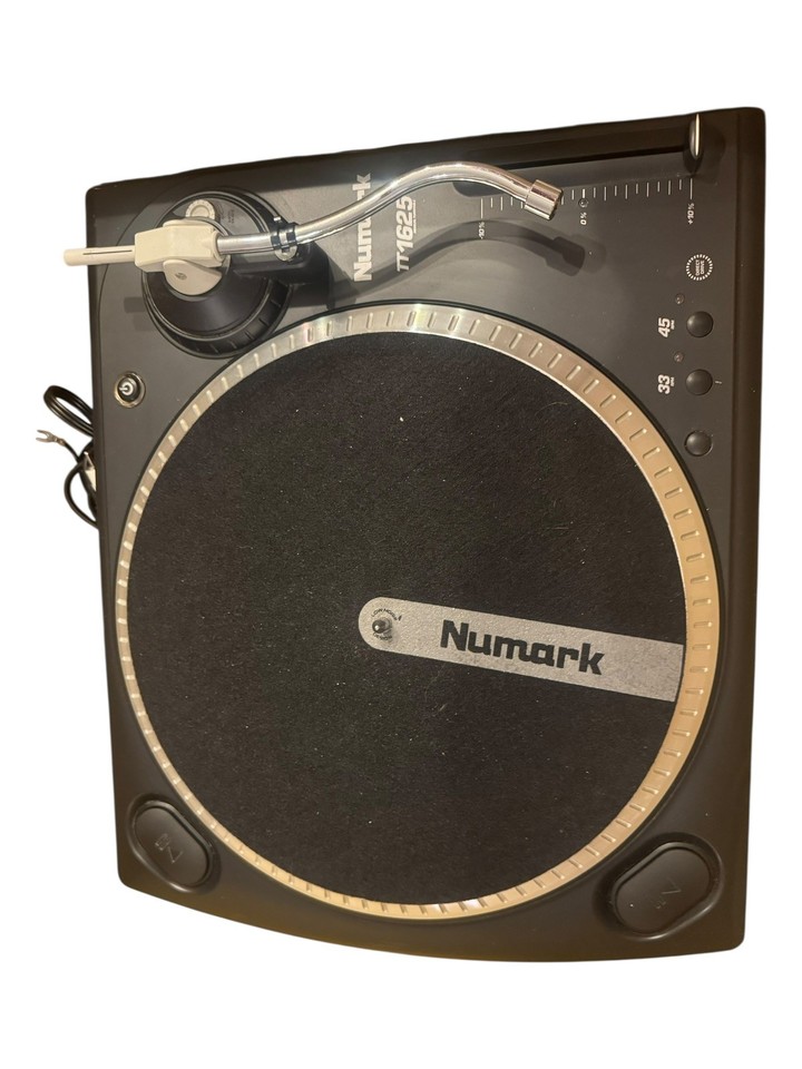 2 X Numark TT1625 DJ 12" Turntables Decks + Numark DM950 Mixer With All ...