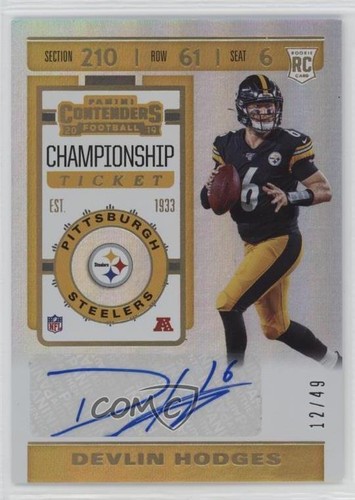 2019 Panini Contenders Championship Ticket /49 Devlin Hodges #299 ...