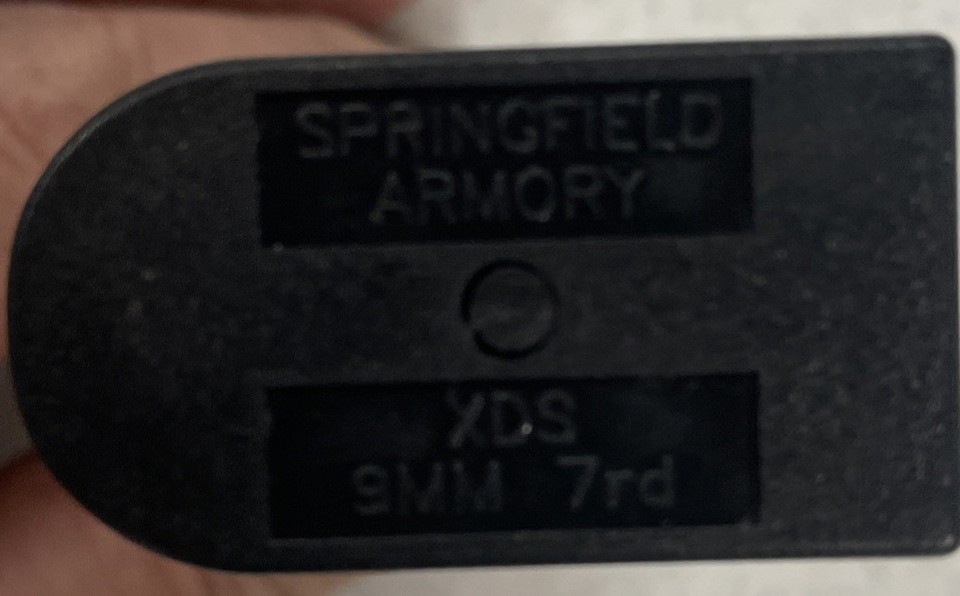 Springfield Armory XDS 9mm Hard Plastics Case, Clip & Accessories. 1911 ...