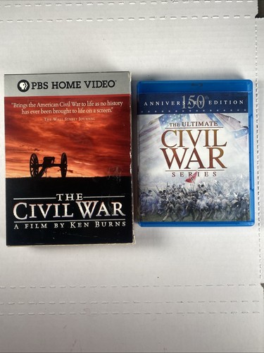 Civil War Documentary Lot Ken Burns PBS DVD + Ultimate Civil War Blu ...