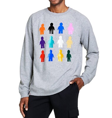 LEGO Men's Minifigures Graphic Sweatshirt -LEGO Gray x Target ...