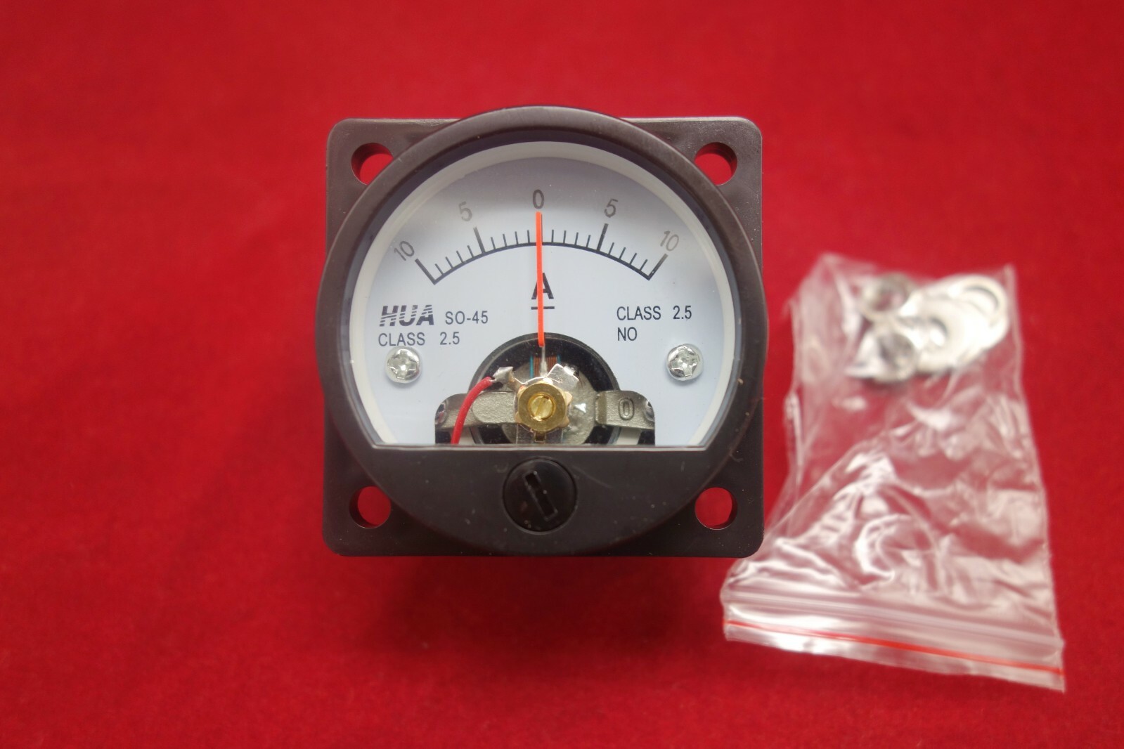 DC Minus Zero Plus -10A-0+10A Ammeter Panel AMP Current Meter SO45 ...