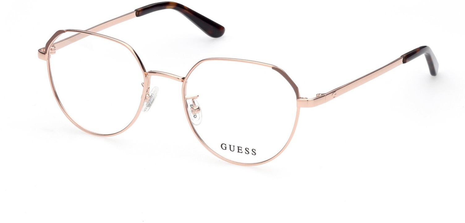 GUESS GU2859-D 028 Rose Gold Metal Optical Eyeglasses Frame 53-18-145 ...
