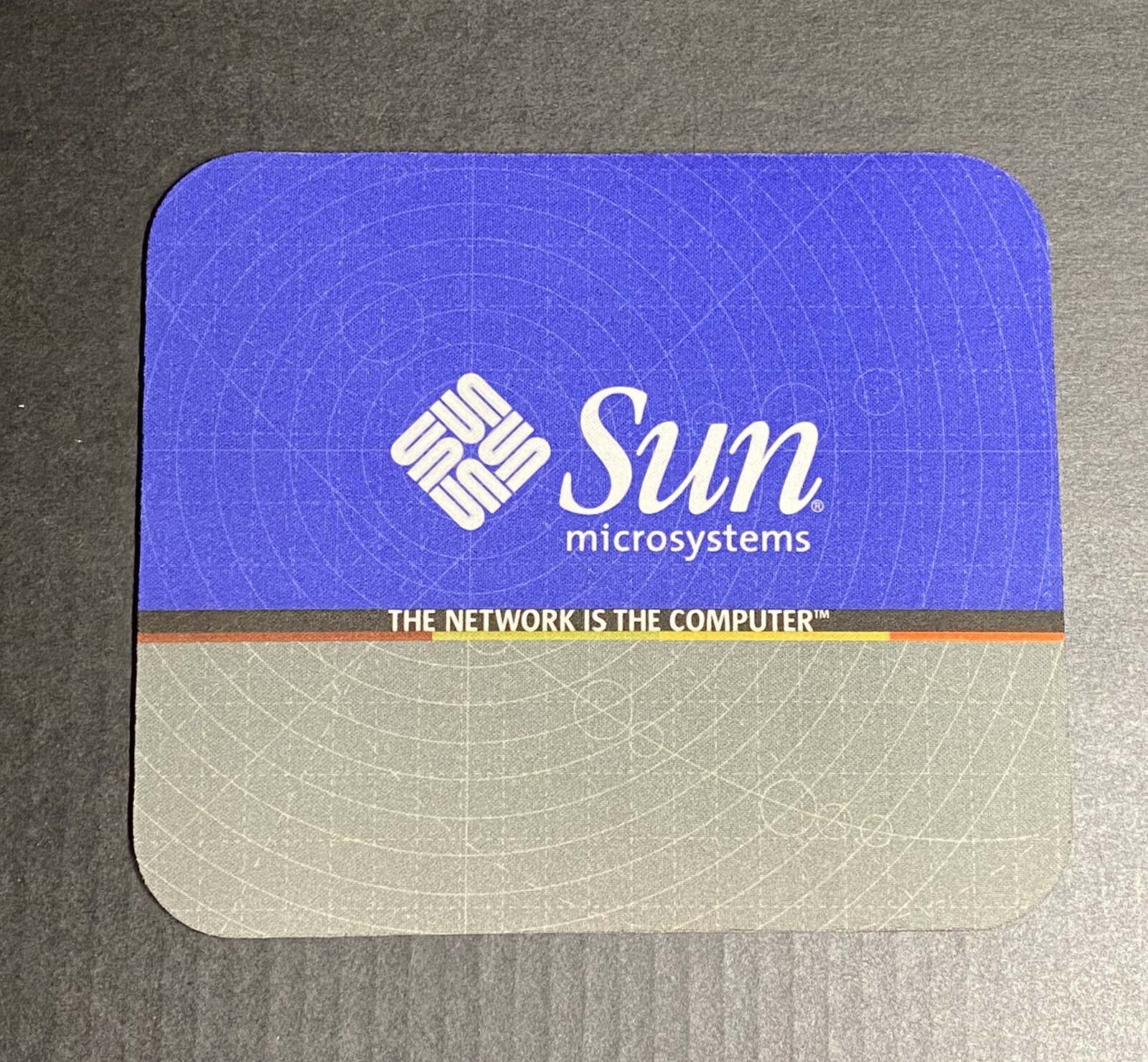 370-2038 Vintage Sun Microsystems Mouse Pad "THE NETWORK IS THE ...