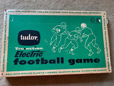 Tudor Electric Football Game In Original Box Football Field Game Board ...