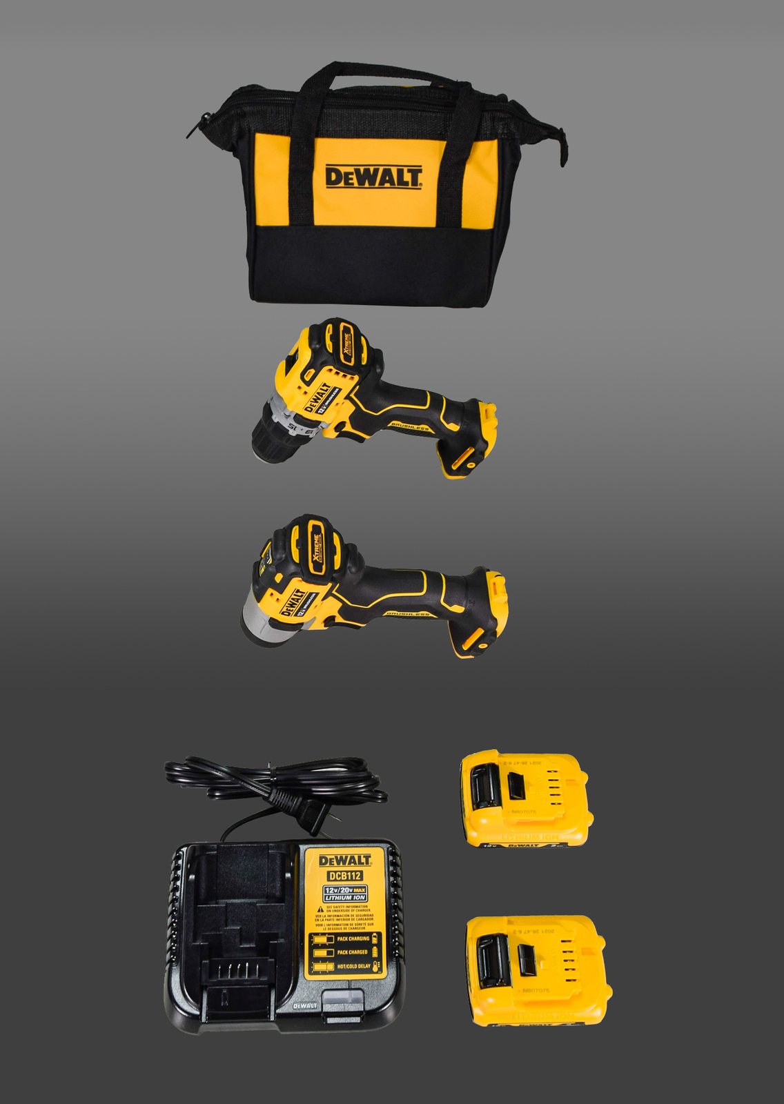 Dewalt DCK221F2 12V XTREME MAX Cordless Drill/Impact Driver Combo Kit