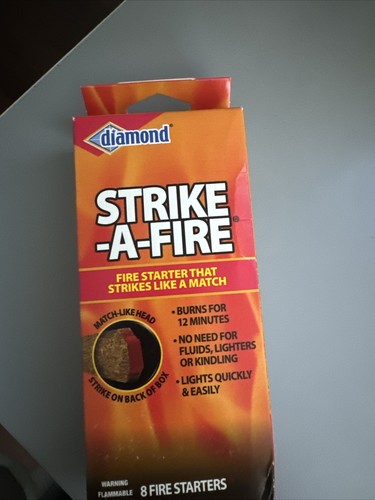 8 pack Diamond Strike-A-Fire Starter Match Sticks Firestarter Logs ...