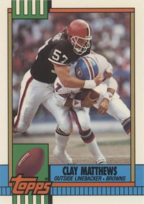 1990 Topps - Clay Matthews #172 Collector's Edition (Tiffany) for sale ...