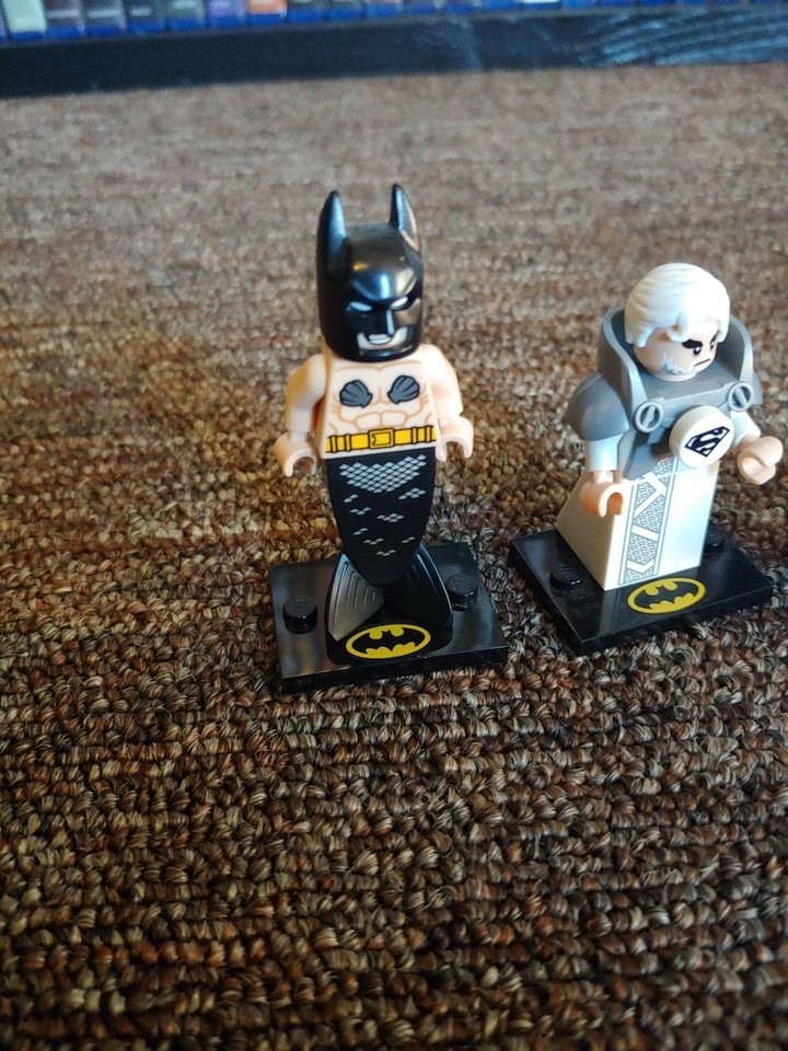 LEGO Batman Movie Collectable Mini Figure Lot Of 3 Merman Speedo Jor-el ...