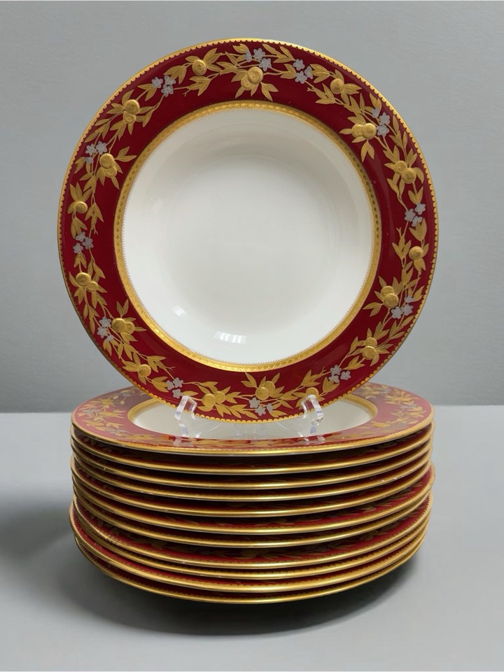 Tiffany & Co Brownfield China Plates, Set of 12, Antique 1860’s | eBay
