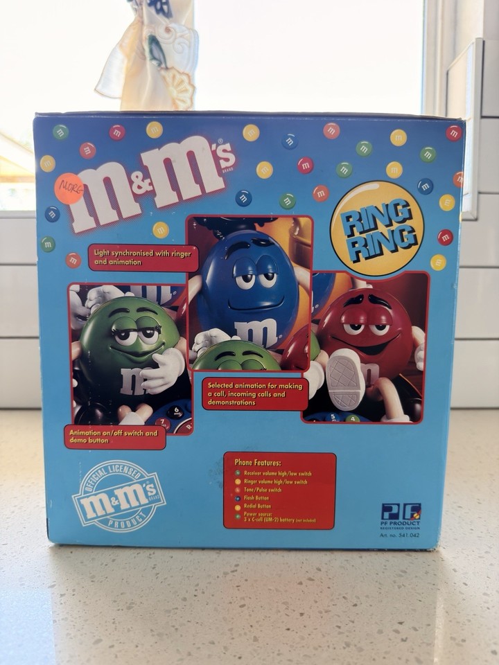Vintage 1990s M&M's Animated Talking Character Phone NIB Sealed Red ...