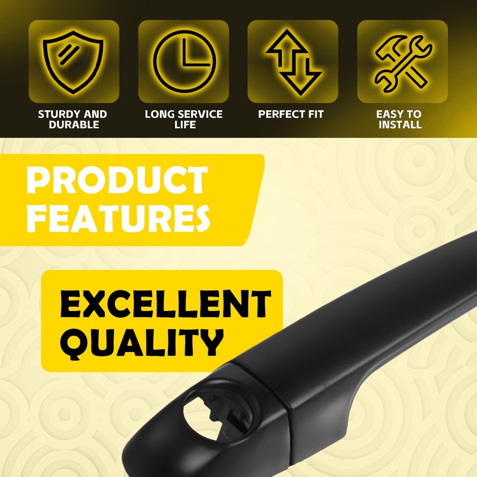 Front Left Side Door Exterior Panel Handle Black For 2013 Kia Forte LX ...