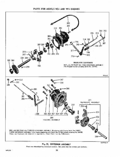 Wisconsin VE4D, VF4D, VE4, VF4 Engines illustrated Parts Manual *329 | eBay