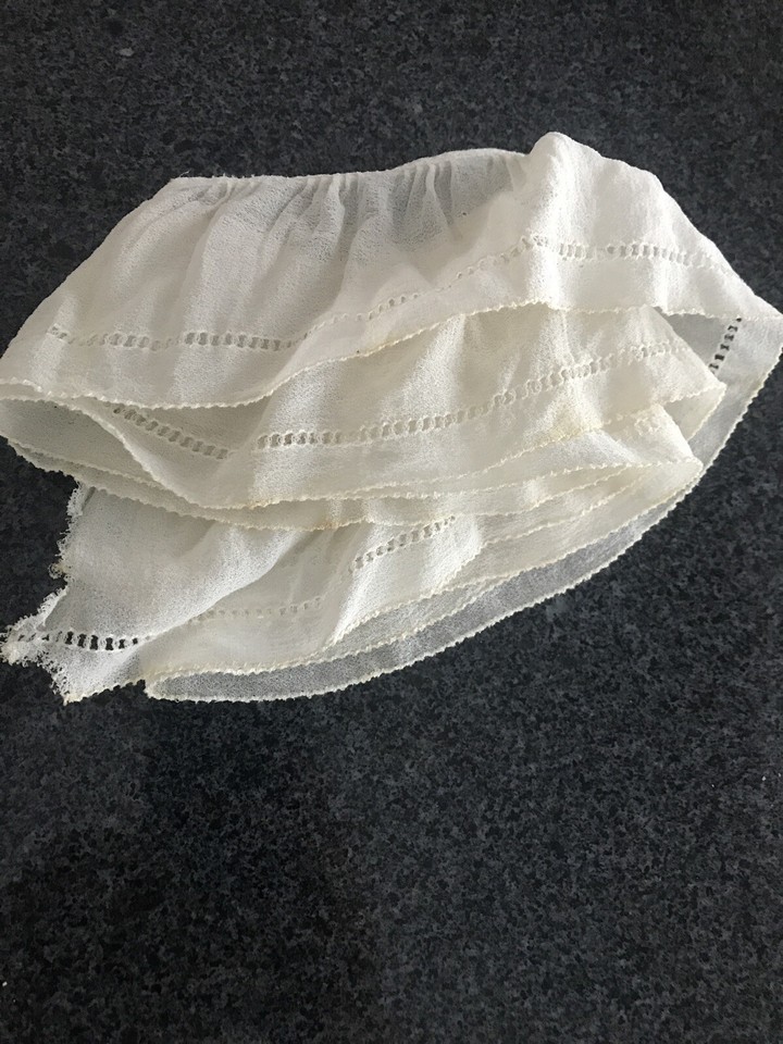 Vintage Trim Ruffle Chiffon Swatch Sample 1 Yard Cutter Doll Ruffles ...