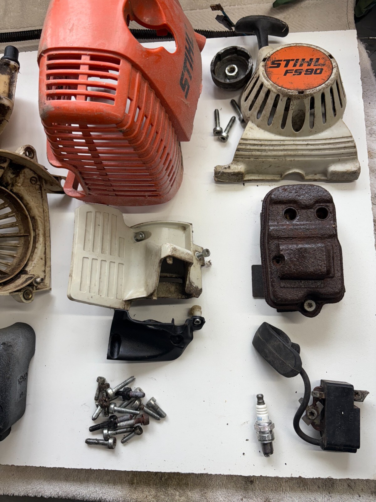 Stihl Fs 90 trimmer parts. Box of assorted parts. see description | eBay